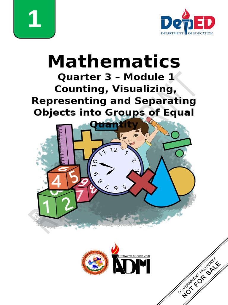 Math1 q3 Mod1 Groupsofequalquantityhalves Fourths v5 | PDF