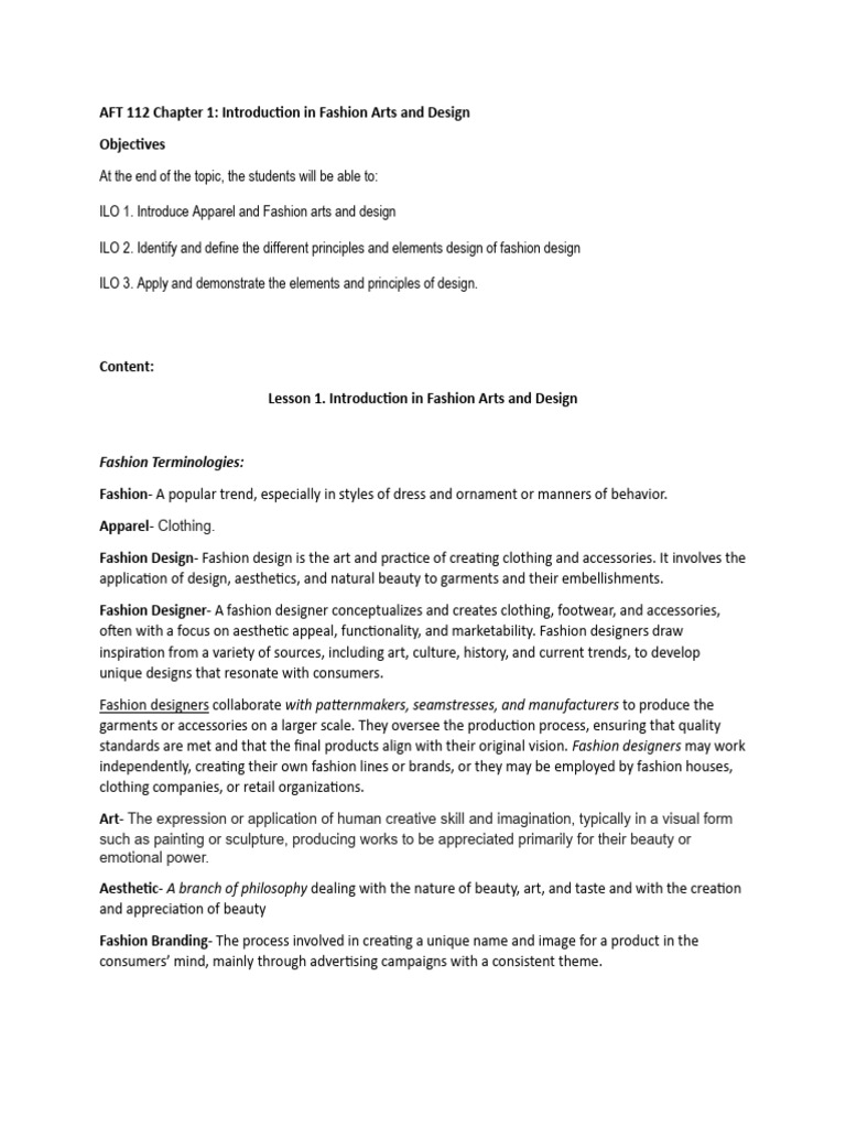 AFT-112-Chapter-1-Student-Copy | PDF