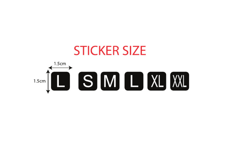 Size Sticker | PDF