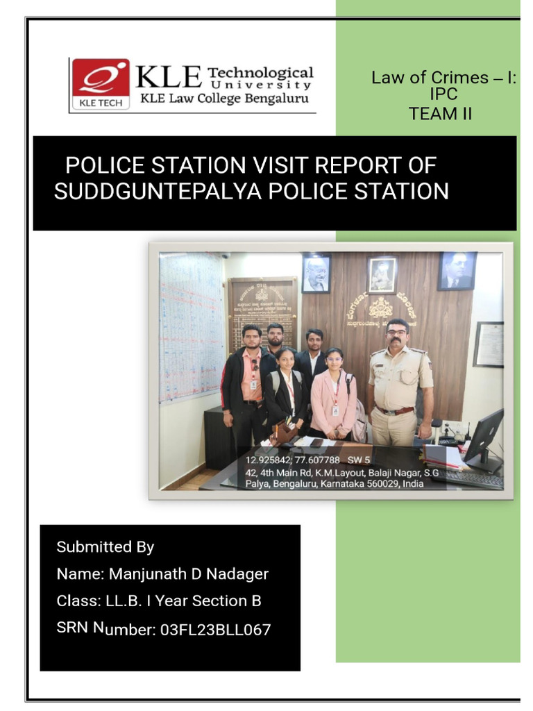 Police Station Visit 1 | PDF