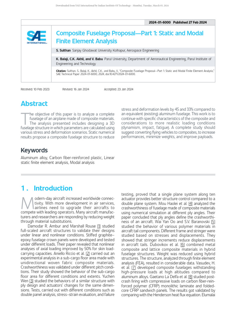 Composite Fuselage | PDF