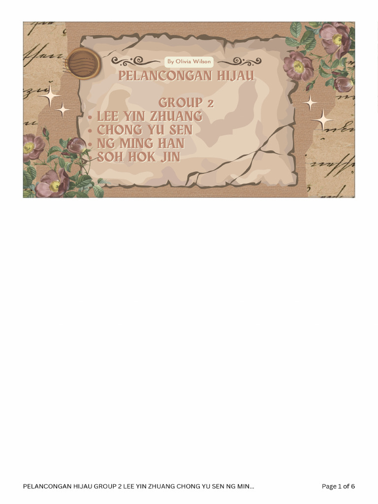 Kump 2 - (Pelancongan Hijau) | PDF