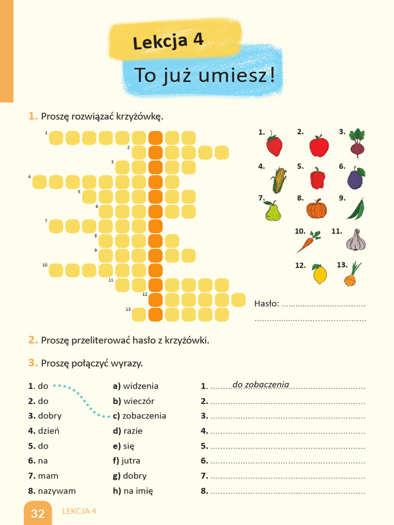 Klasa 5 Lekcja 4 Poziom A1 | PDF