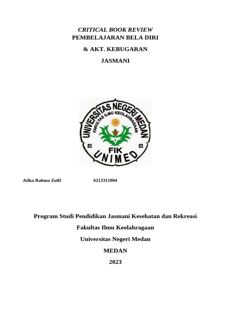 Pembelajaran Bela Diri & Akt. Kebugaran Jasmani: Critical Book Review | PDF