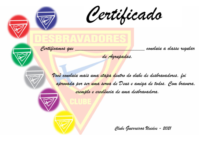 Certificado Agrupadas | PDF