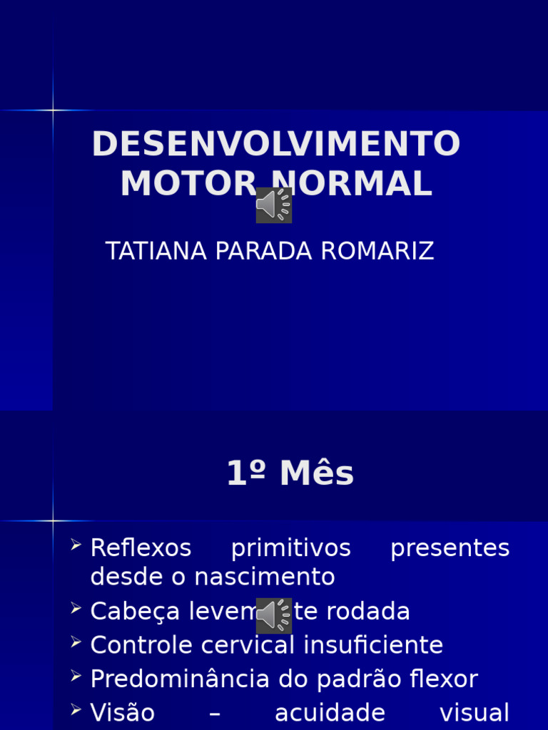 Desenvolvimento Motor Normal Com Áudio | PDF