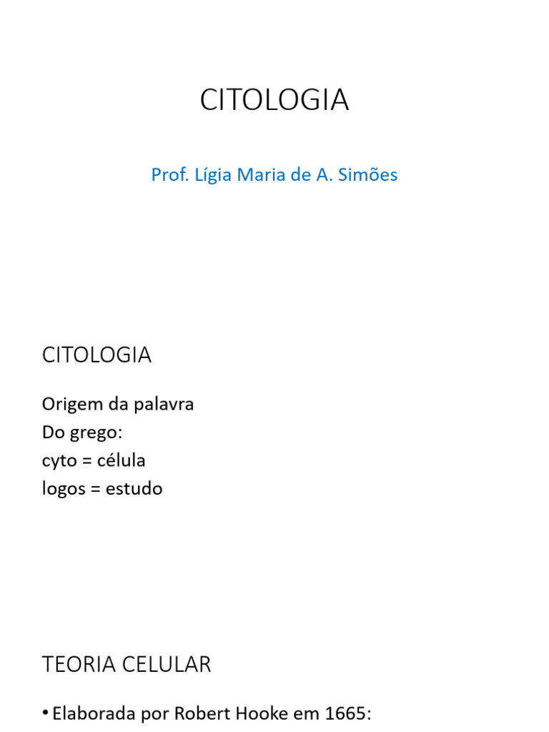Aula 1 - Citologia Resumo de Membrana | PDF