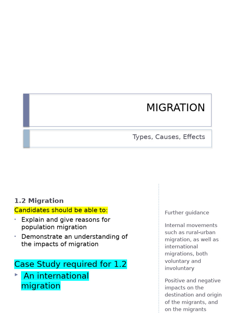 Migration | PDF