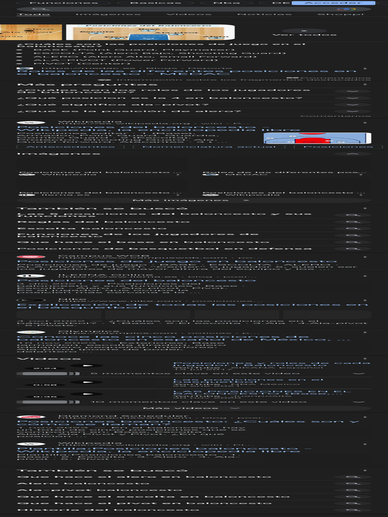 Posiciones y Roles en Baloncesto | PDF | Posiciones de baloncesto ...