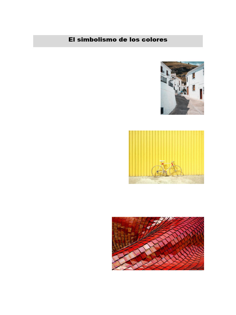 El Simbolismo de Los Colores - Explicación | PDF
