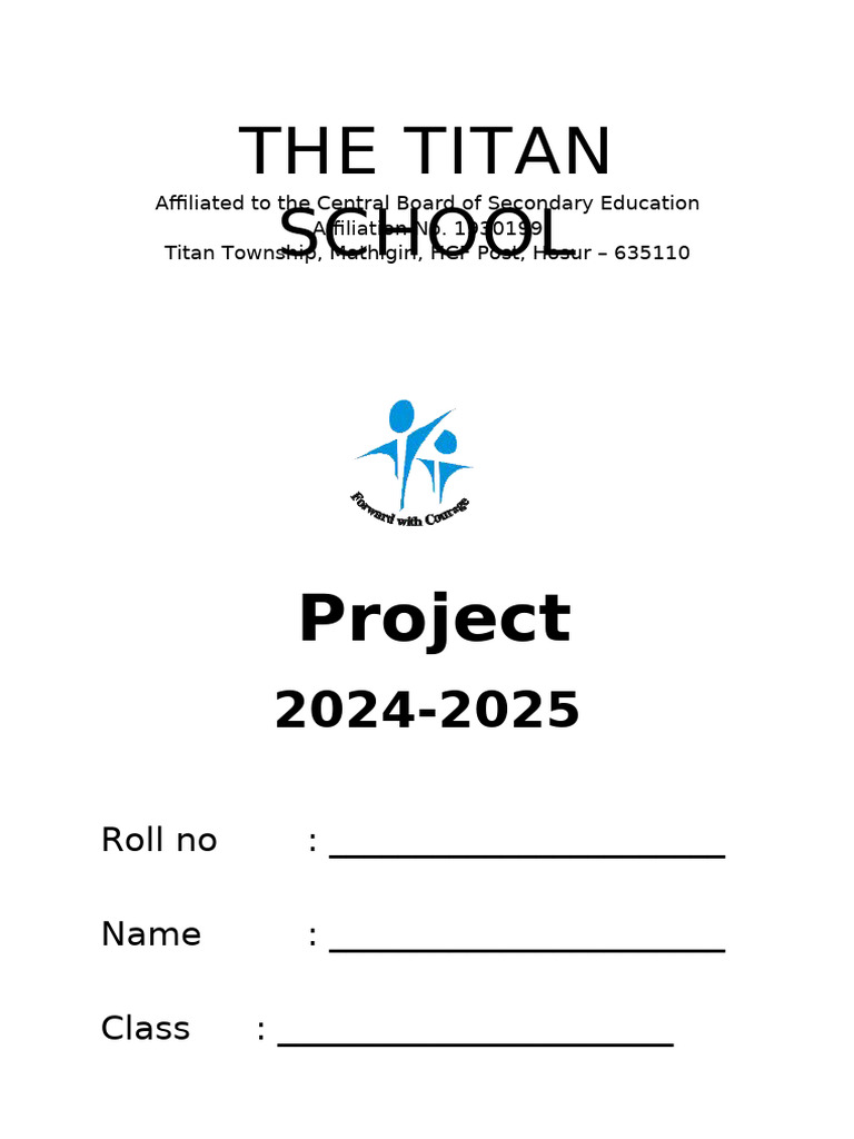 1st PG Project Template (2024-25) | PDF