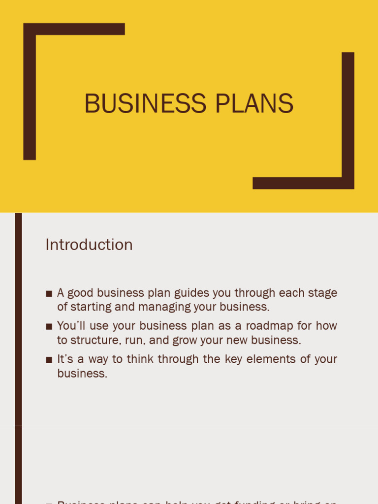 Business Plans | PDF