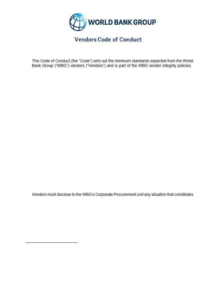 Vendors-Code-of-Conduct | PDF