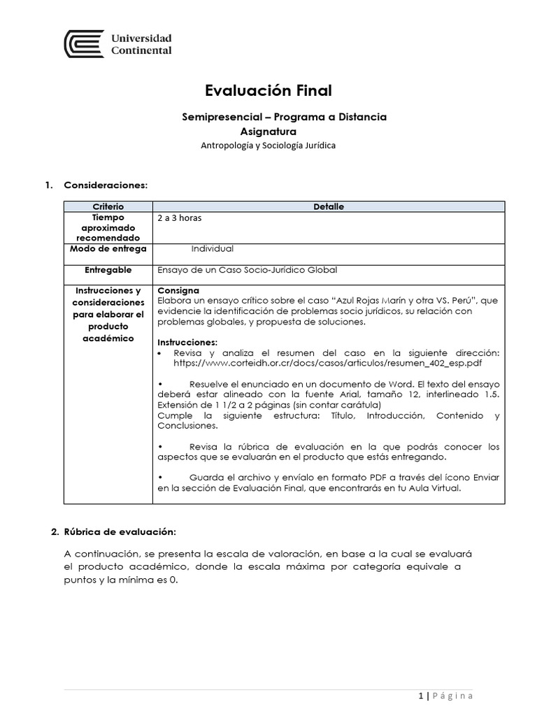 Antrop. y Soc. Juridica - Evaluación Final (1) | PDF