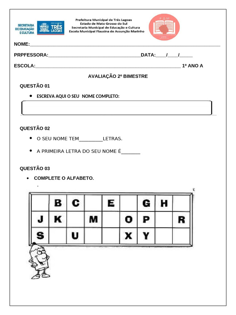 AVALIAÇÃO 2b LP | PDF