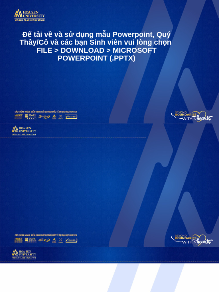 Template PowerPoint HSU | PDF