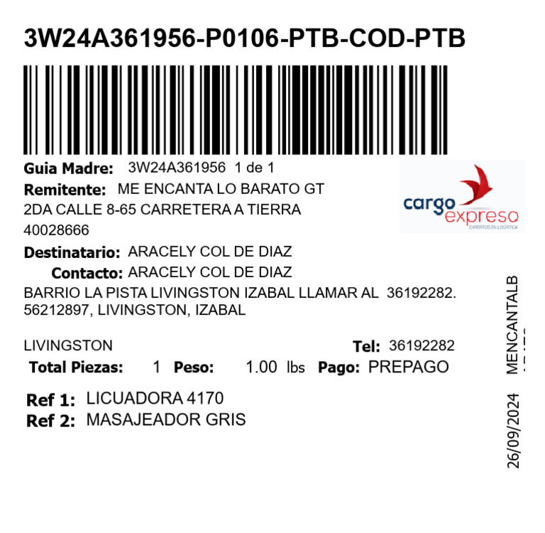 Guia 3W24A361956 | PDF