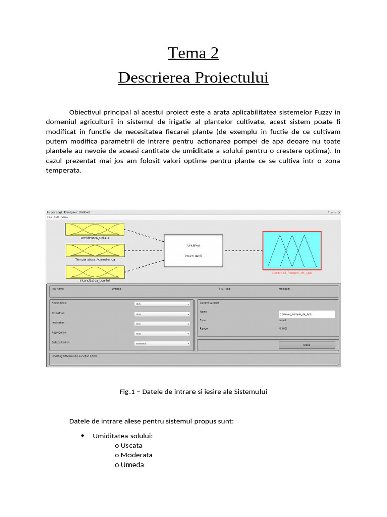 Descrierea Sistemului | PDF