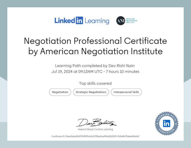 CertificateOfCompletion_Negotiation Professional Certificate by ...