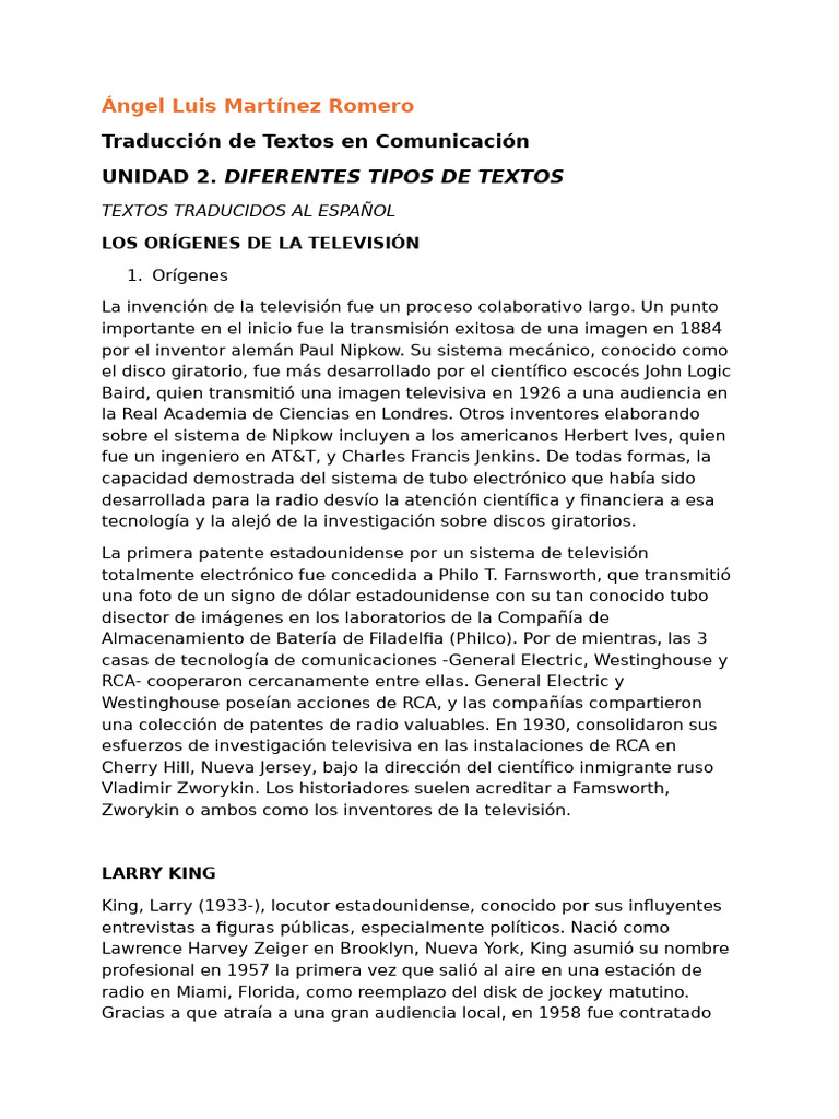 Spanish Translations - Unidad | PDF