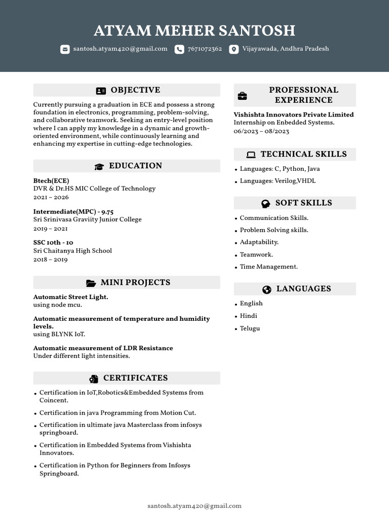 Santosh Resume | PDF