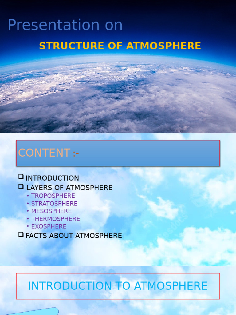 Ppt on Atmosphere | PDF