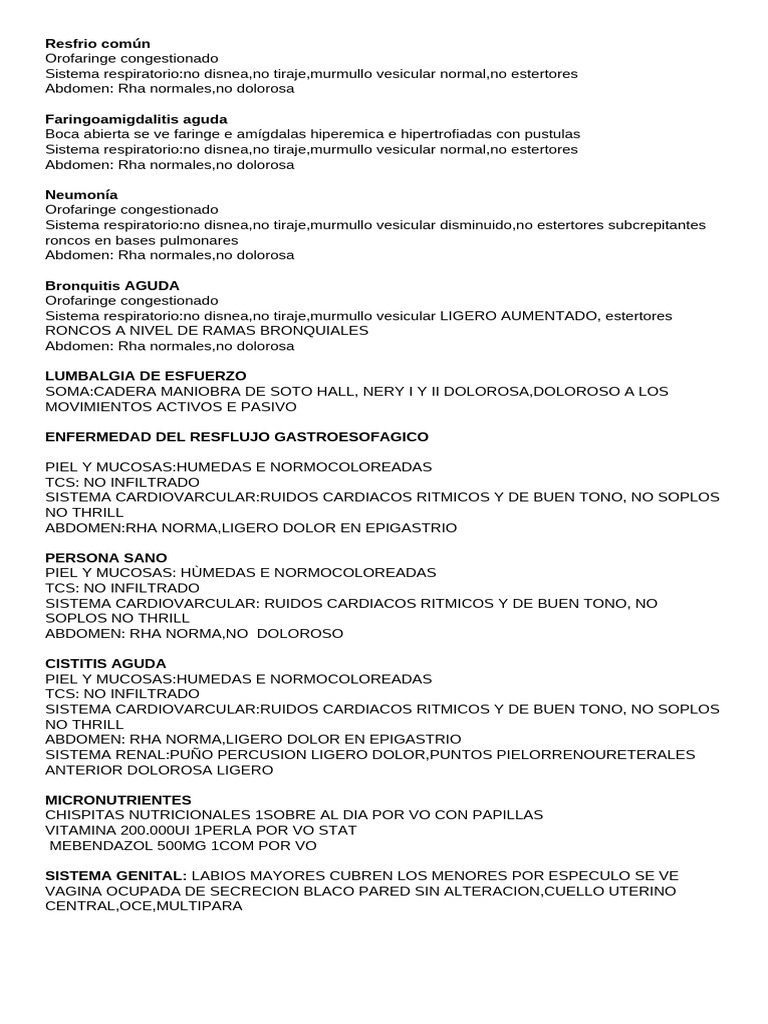 Examen Fisico General | PDF Examen Fisico General | PDF