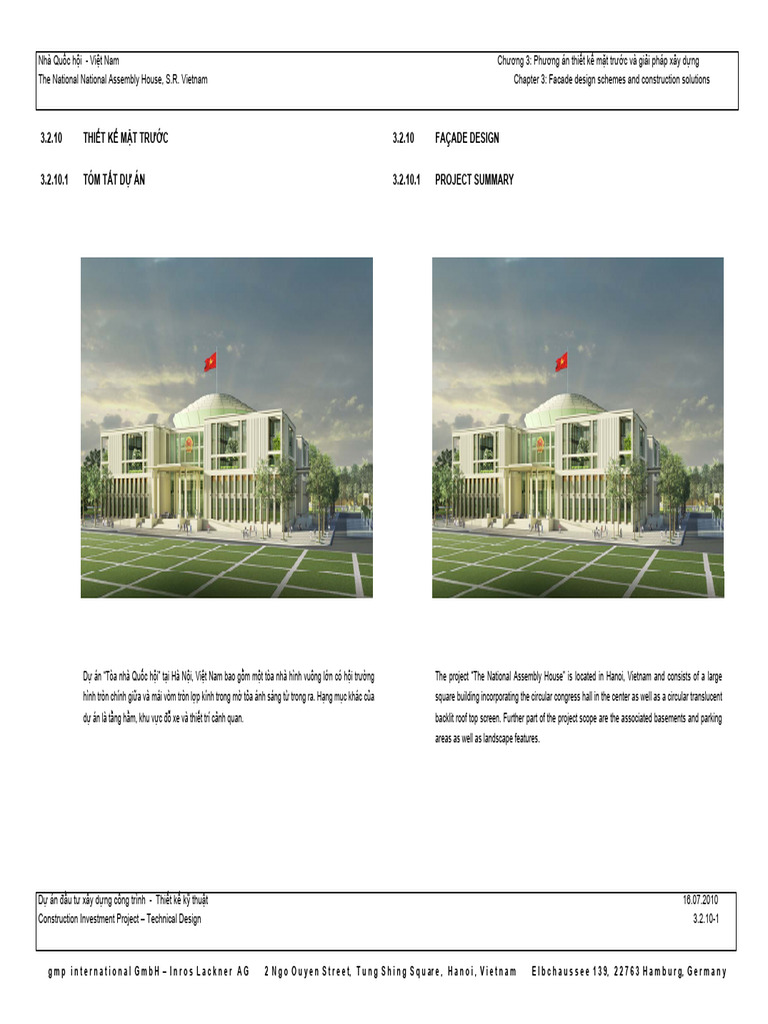 100719 WSI Facade Report Technical-Design Eng-Vn r1 (Nha Quoc Hoi VN) | PDF