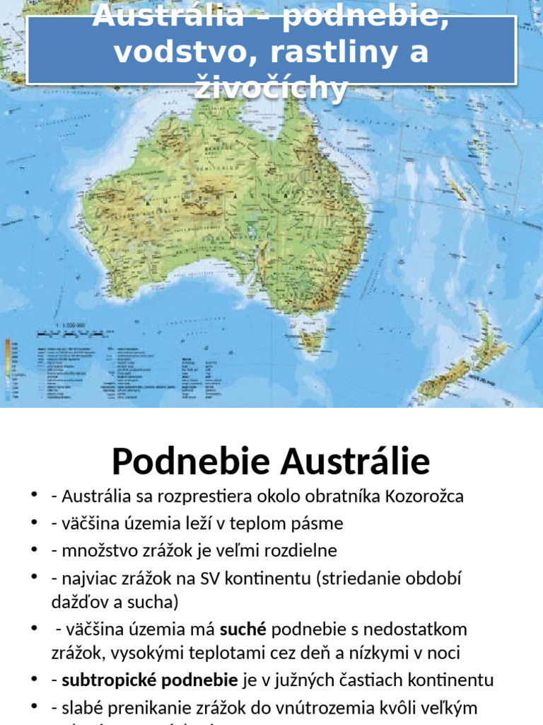 Australia - Podnebie, Rastliny A Zivocichy, Vodstvo | PDF