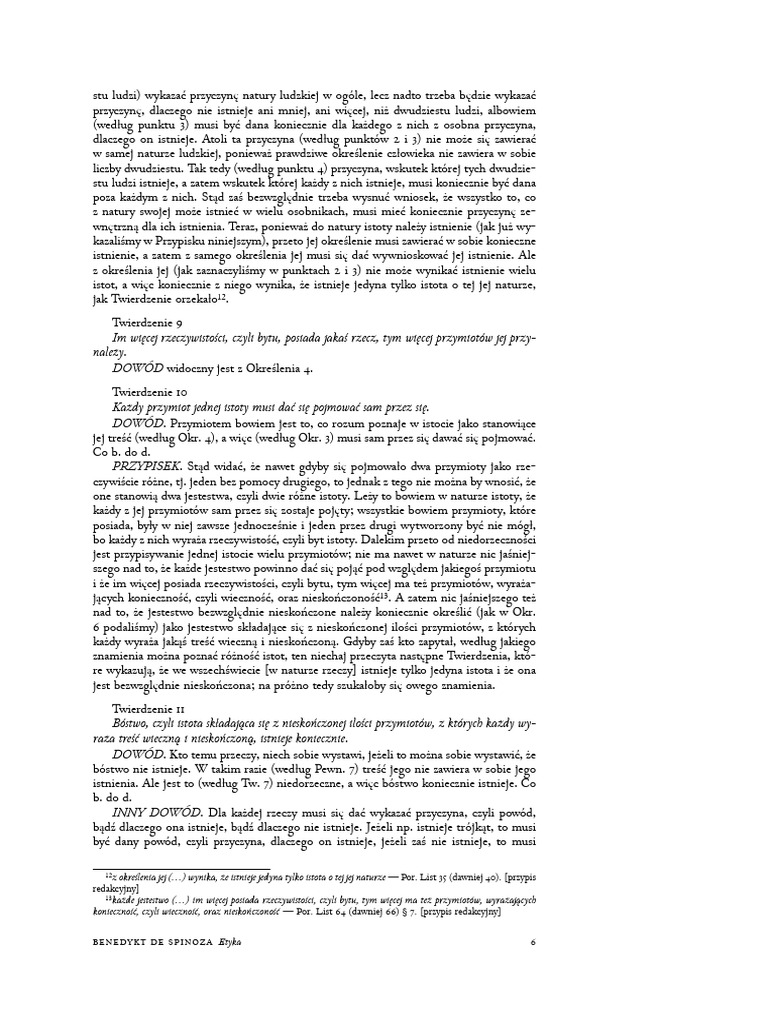 Spinoza Etyka Strony 2 | PDF