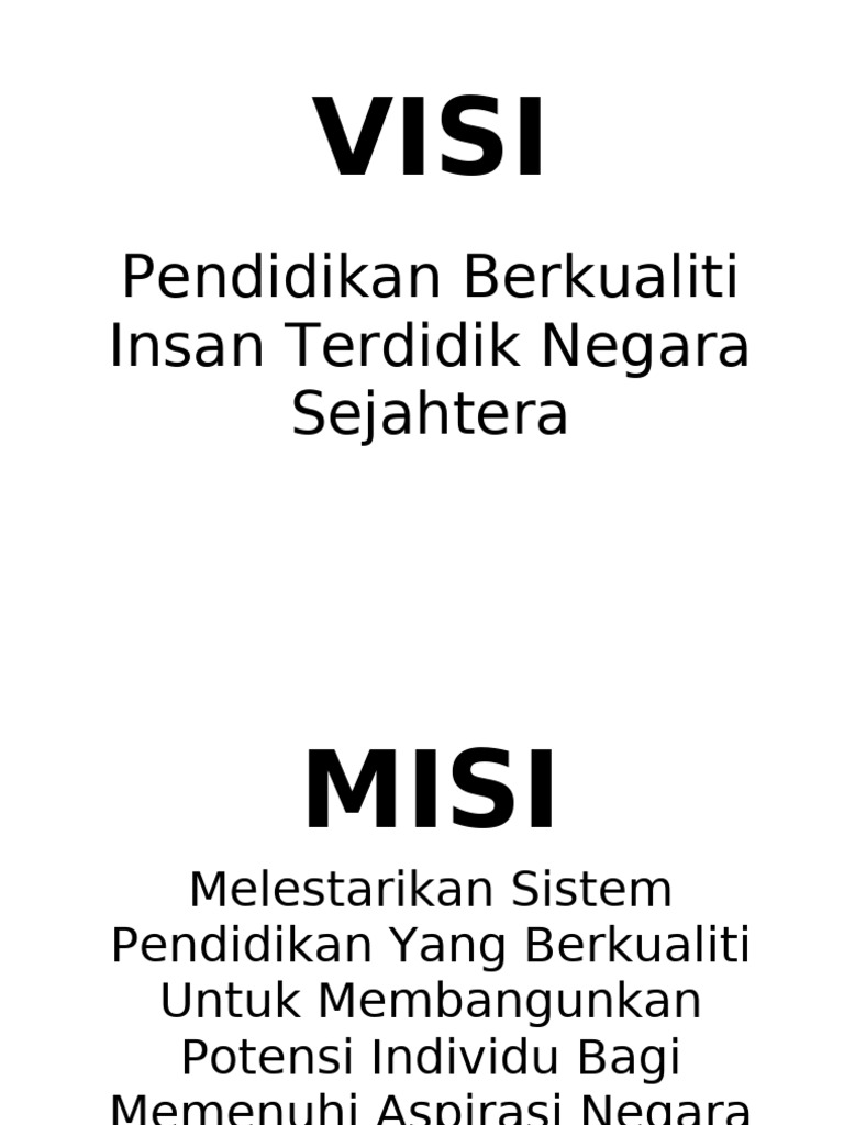 Visi & Misi | PDF