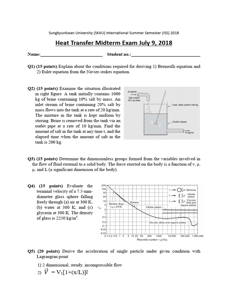 ISS_Heat+Transfer_Midterm+Exam | PDF