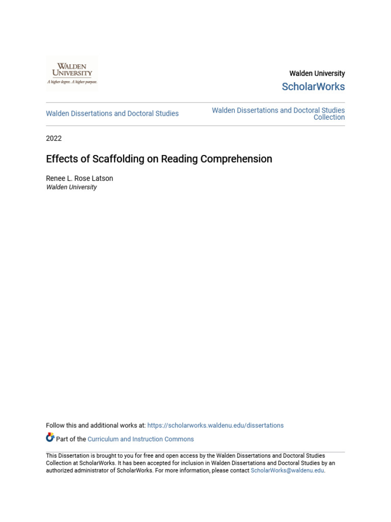 Effects of Scaffolding On Reading Comprehension | PDF