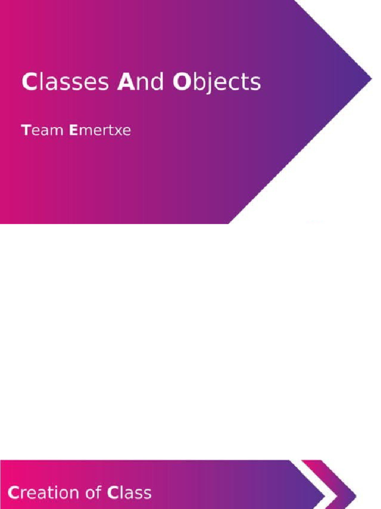 Classes Objects | PDF