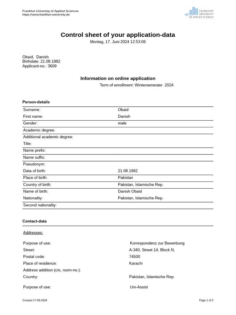 Kontroll Blatt | PDF