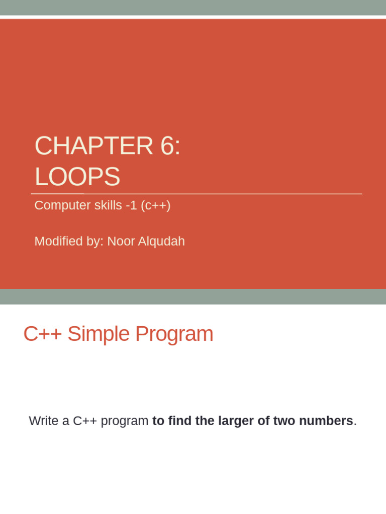 Chapter 6-loop | PDF