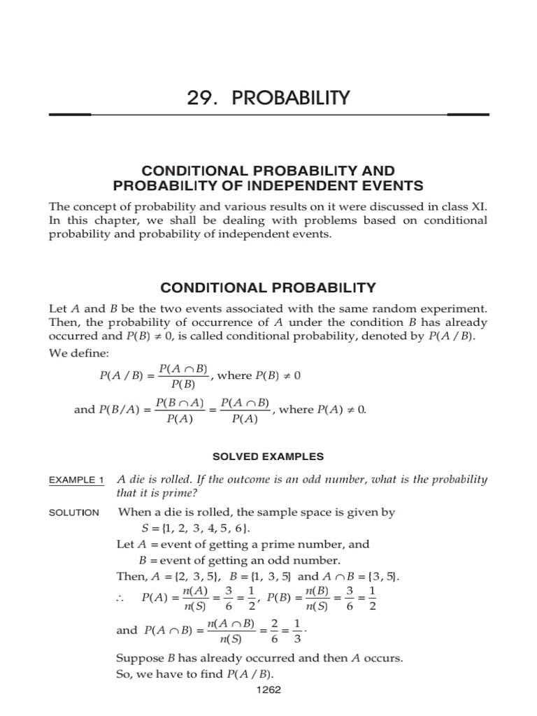Probabilities Etc | PDF
