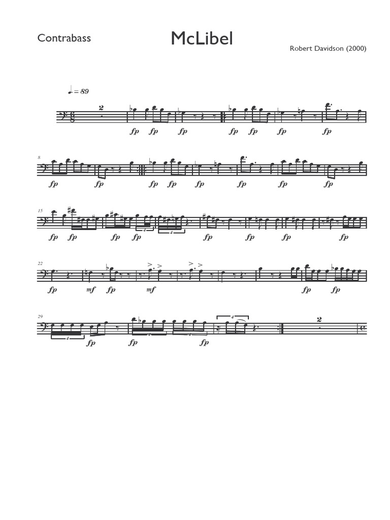 Mclibel Bass | PDF | Musical Forms | Elements Of Music