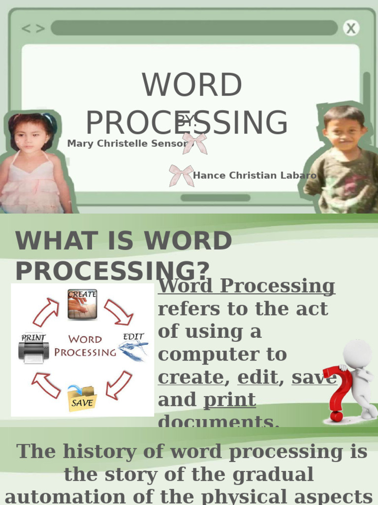 Word Processing | PDF