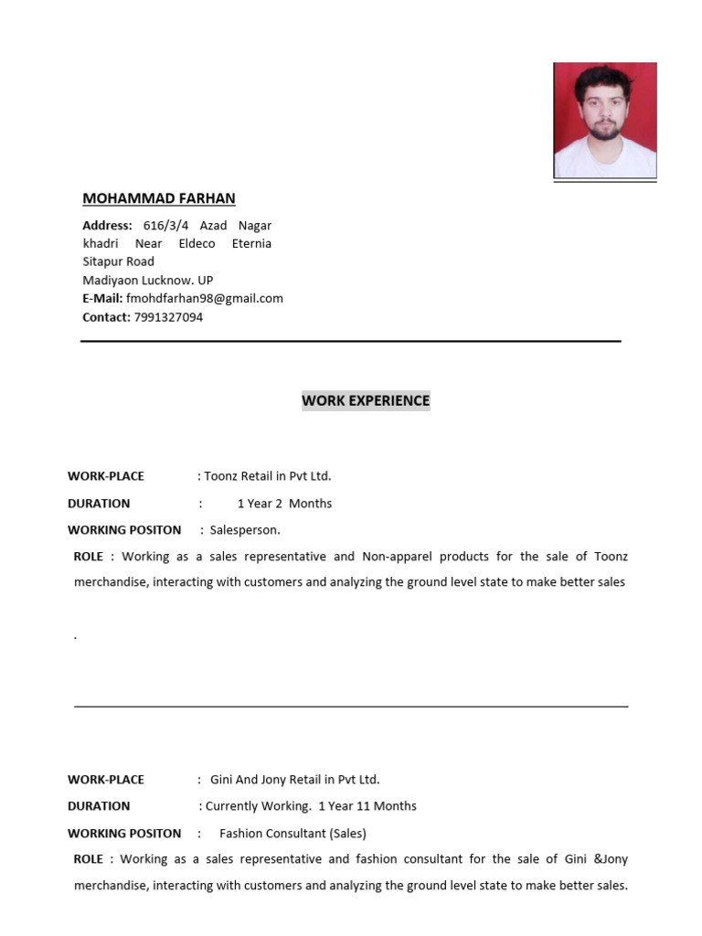 Mohammad Farhan Resume (1) | PDF