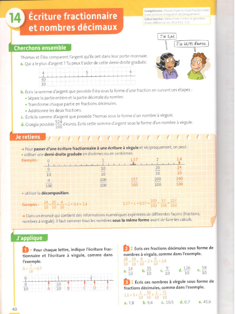 CM1 Maths p40 76 | PDF