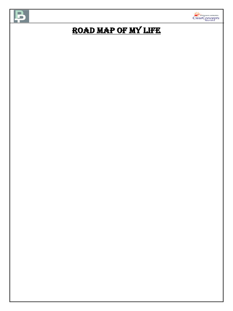 ROAD MAP OF MY LIFE - TIME MANAGEMENT - For Student | PDF