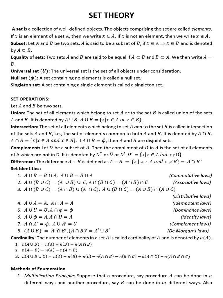 Probability Notes | PDF