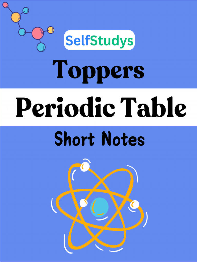 Periodic Table Notes | PDF