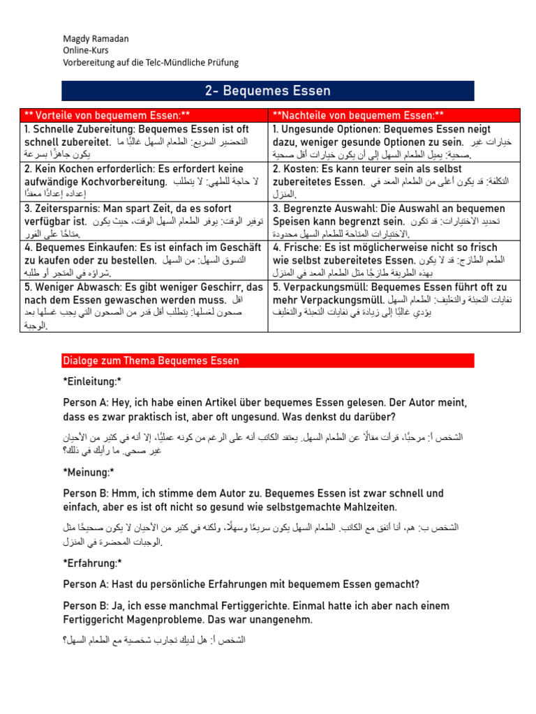 2 - Bequemes Essen | PDF