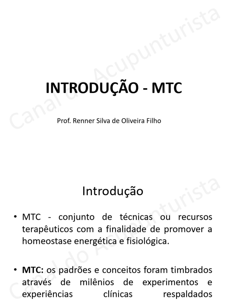 INTRODUÇÃO - MTC | PDF