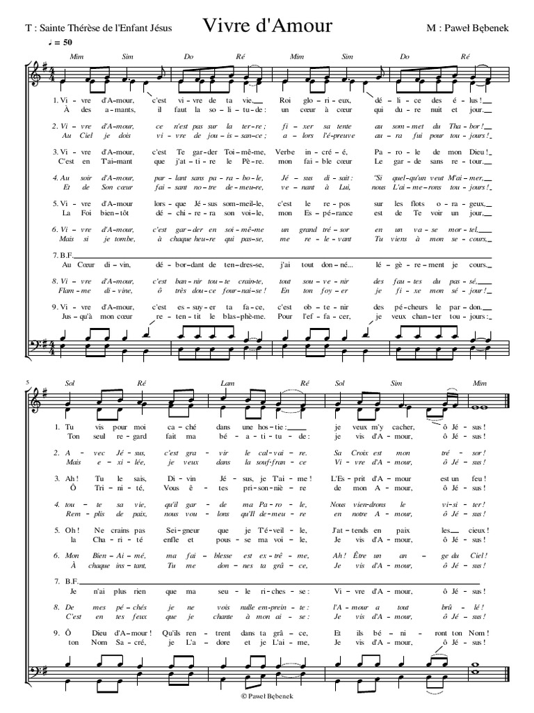 Vivre d'Amour | PDF
