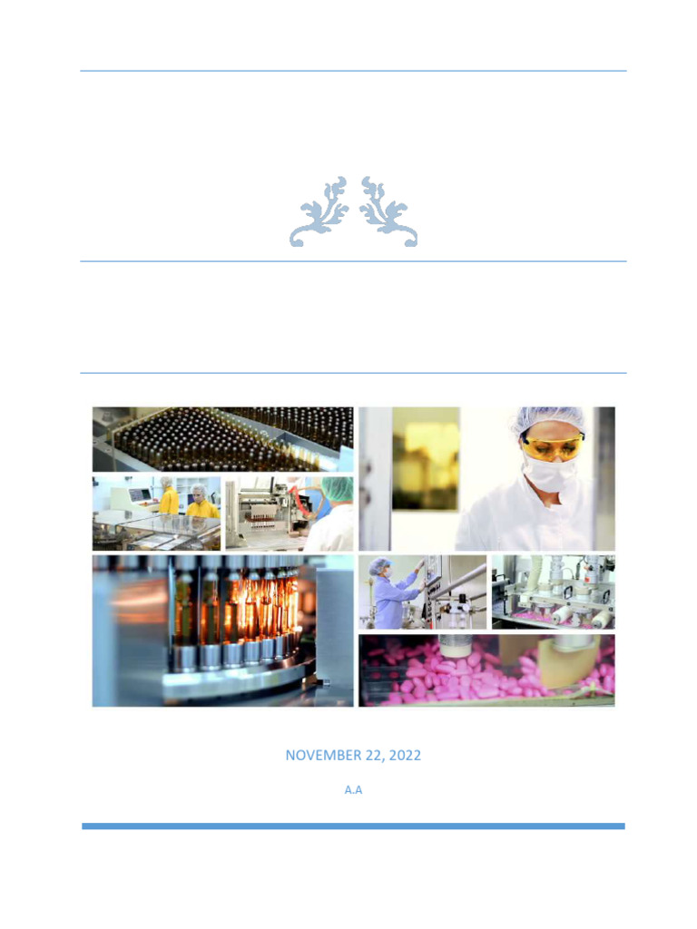 1) Profile On Pharmaceutical Drugs Profile | PDF