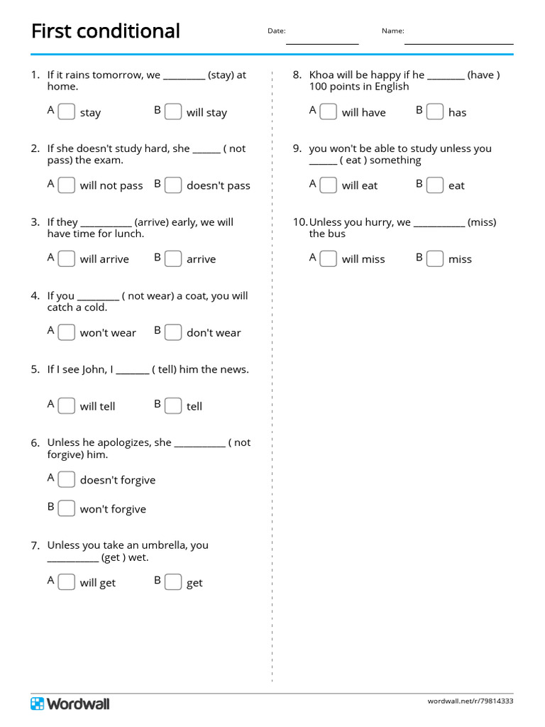 first-conditional-quiz | PDF
