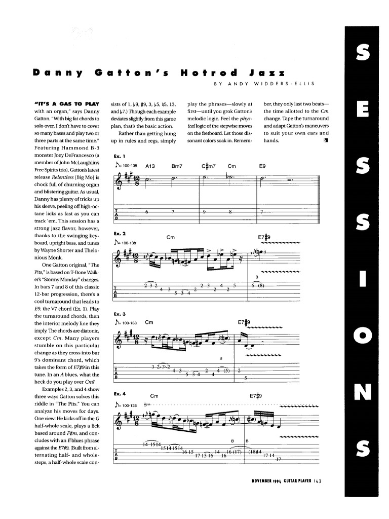 (Guitar Player) Danny Gatton - Hotrod Jazz | PDF